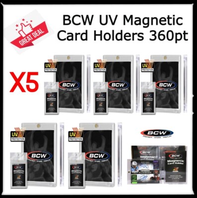 X5 BCW UV Magnetic Card Holder 360 pt For Standard Collections Safe ...