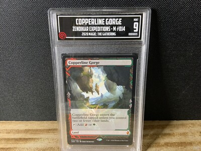 TCCG 9 Copperline Gorge Mint, English Zendikar Rising Expeditions NOT ...