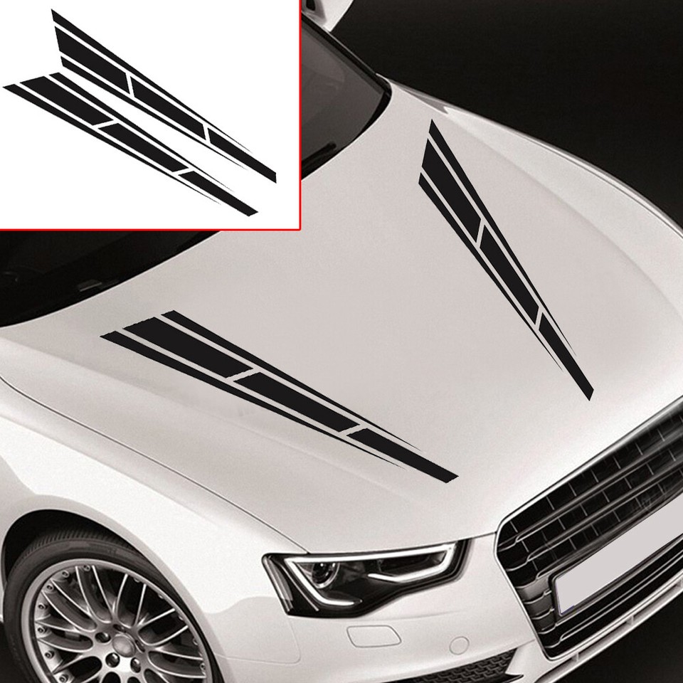 2x Car Stickers Racing Stripes Vinyl Graphics Decal Stickers ...