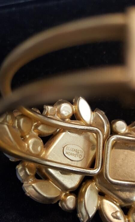 Vintage 1960s Elizabeth Morrey Milk Glass Clapper Bracelet - Signed | eBay