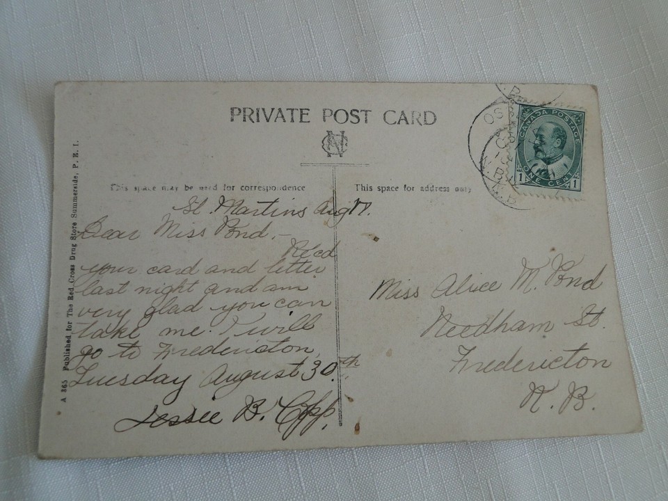 Prince Edward Island Postcard Dunk River Bridge | eBay