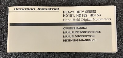 Multimeters - Beckman Industrial