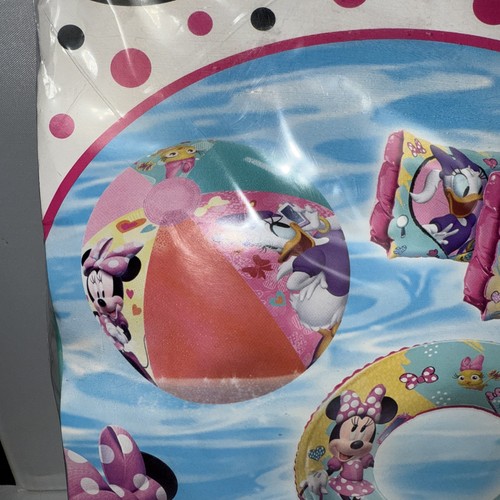 Minnie Mouse Inflatable Swim Set, Includes: Arm Floats, Swim Ring ...