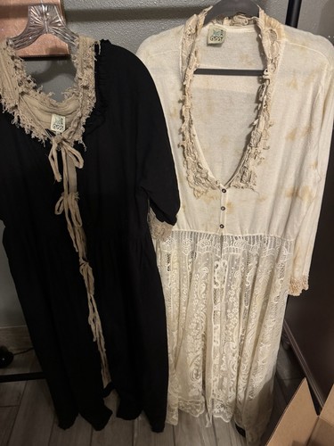 Jaded, Gypsy Clothing Lot 2 Pcs Duster Robe & Lace Dress Both Are One ...