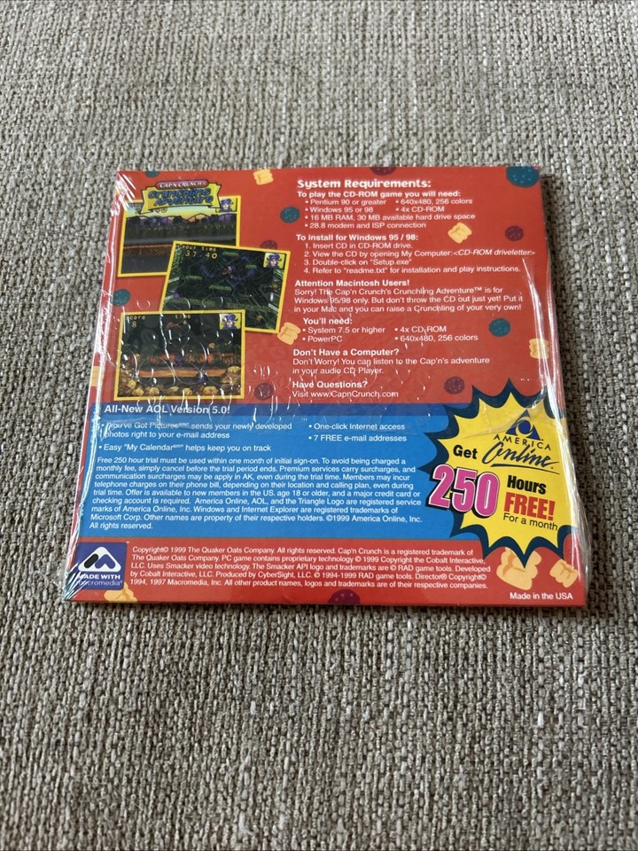 Capn Crunch's Crunchling Adventure, New In Original Seal | eBay