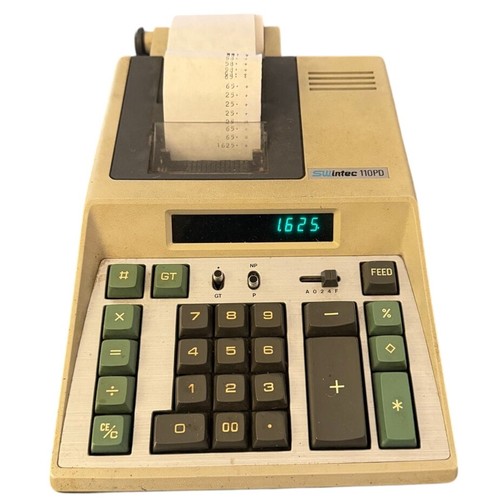 Vintage Swintec 110PD Electronic Printing Calculator - Adding Machine ...