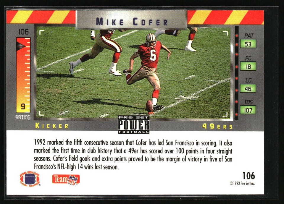 1993 Pro Set Power #106 Mike Cofer | eBay