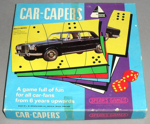 Car Capers Board Game Spears Classic Matching Strategy 1960s COMPLETE ...