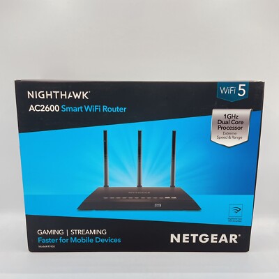 NETGEAR Nighthawk AC2600 (R7450) Smart Wi-Fi Gaming Router 606449136760 ...