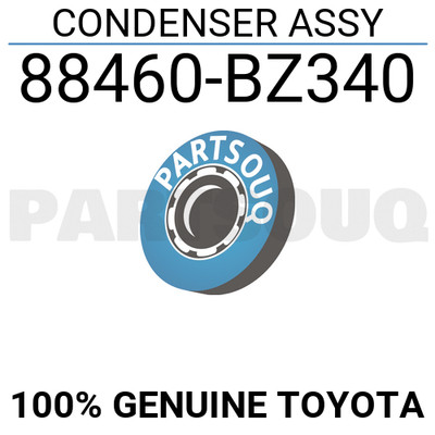 88460BZ340 Genuine Toyota CONDENSER ASSY 88460-BZ340 | eBay