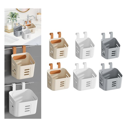 Hanging Basket Hook Hangable Plastic Basket for Office on A Railing ...