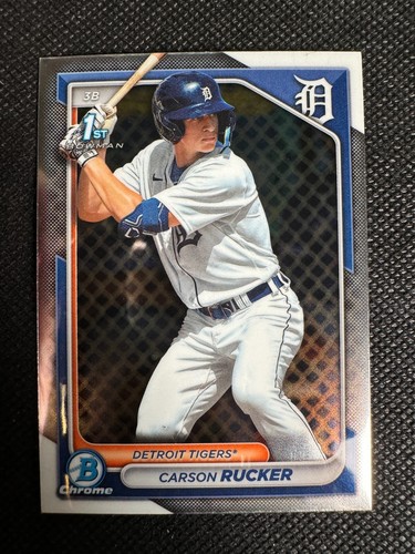 Carson Rucker 2024 Bowman BCP-65 Chrome Prospects Detroit Tigers ...