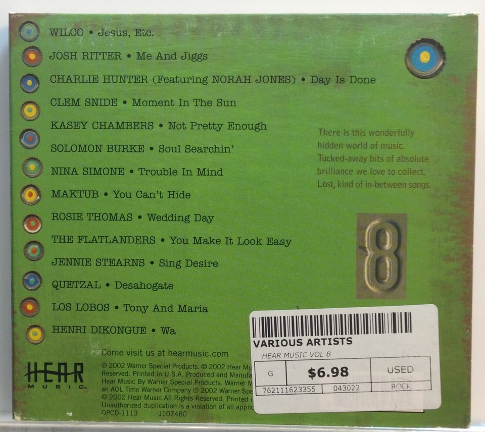 Hear Music Volume 8: Between Stories (CD Digipak Hear Music) *Rare ...