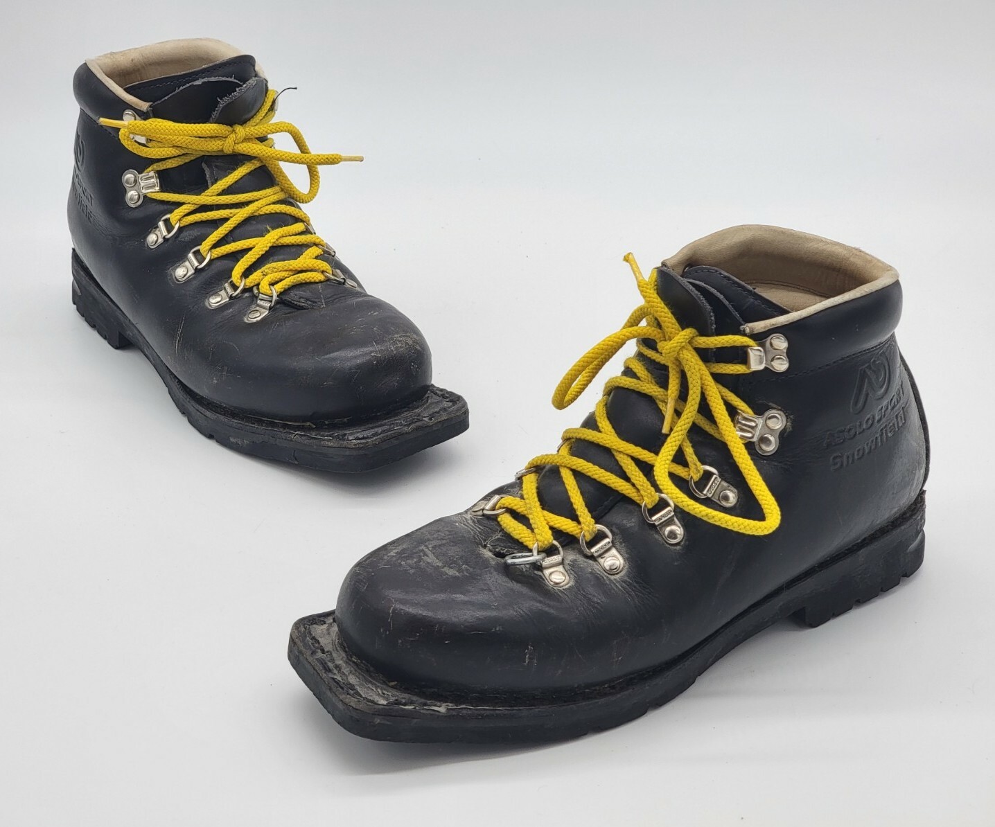 Asolo Sport Snowfield 3-pin Touring Black Leather Ski Boots Men's Size ...