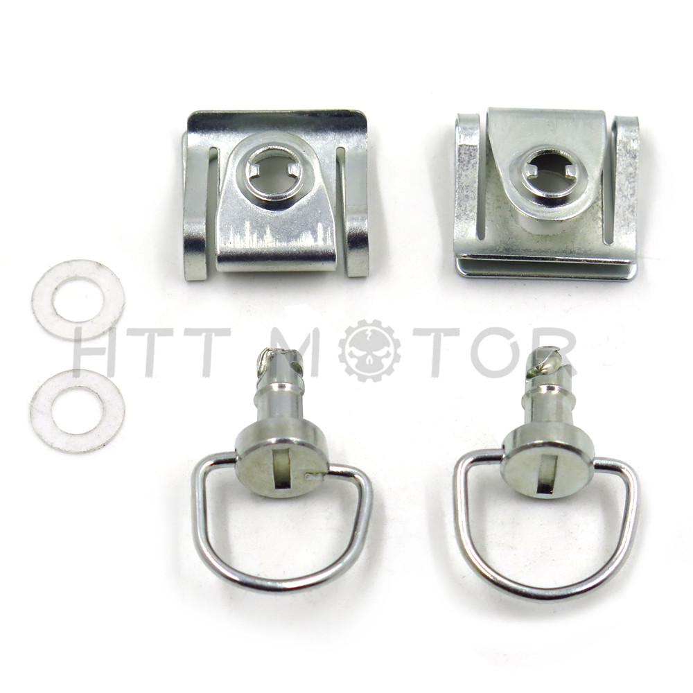 HTT 15mm Chrome Quick Release Fasteners Fairing Bolts Studs Quarter ...