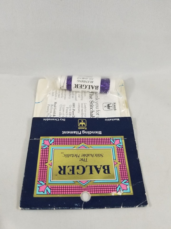 Balger Stitchable Metallic Amethyst Purple Blending Filament Thread ...