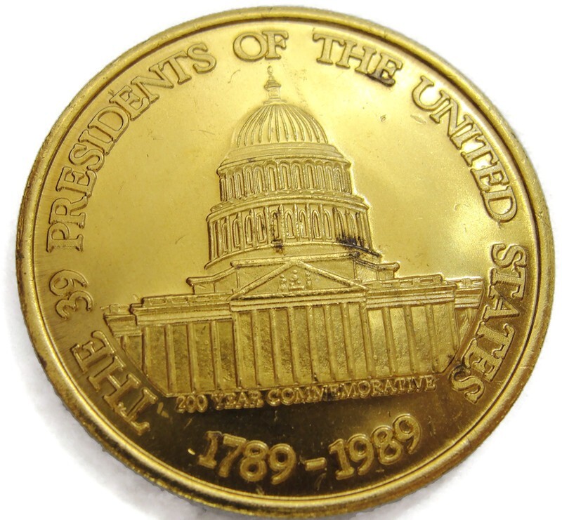 39 presidents of the United States Coin 1789-1989 Vintage | eBay