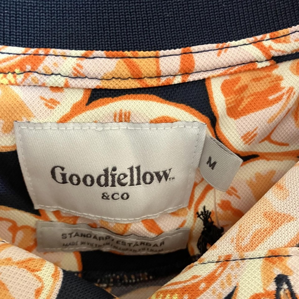 Goodfellow & Co Men's Orange Slice Print Short Sleeve Tropical Polo ...