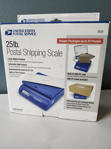 UNITED STATES POSTAL SERVICE 25 lb. Digital POSTAL SHIPPING SCALE DS25 ...