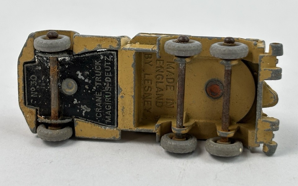 Lesney Matchbox No. 30b Magirus-Deutz Six-Wheel Crane Truck - TAN ...