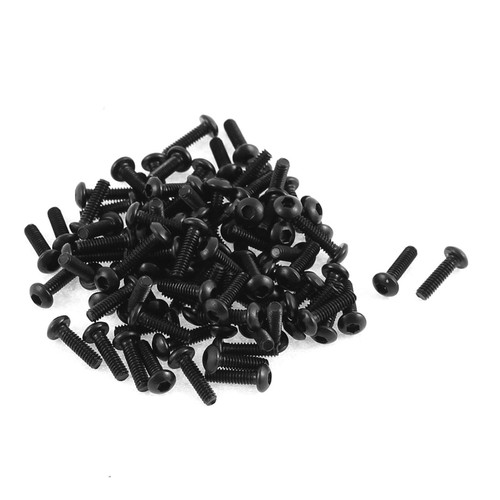 M2 x 7mm Thread 10.9 Alloy Steel Button Head Hex Socket Cap Screw Bolt ...