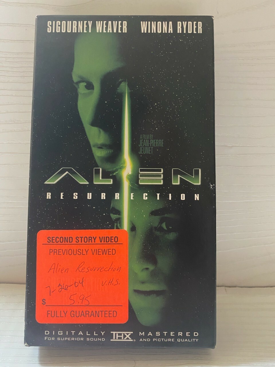 Alien Resurrection VHS Horror Sigouney Weaver Full Screen THX | eBay