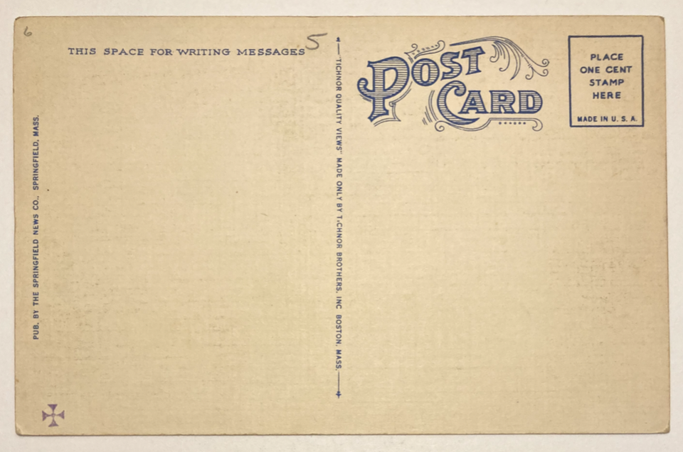 Municipal Group, Campanile, Springfield, Massachusetts MA Vintage Linen ...