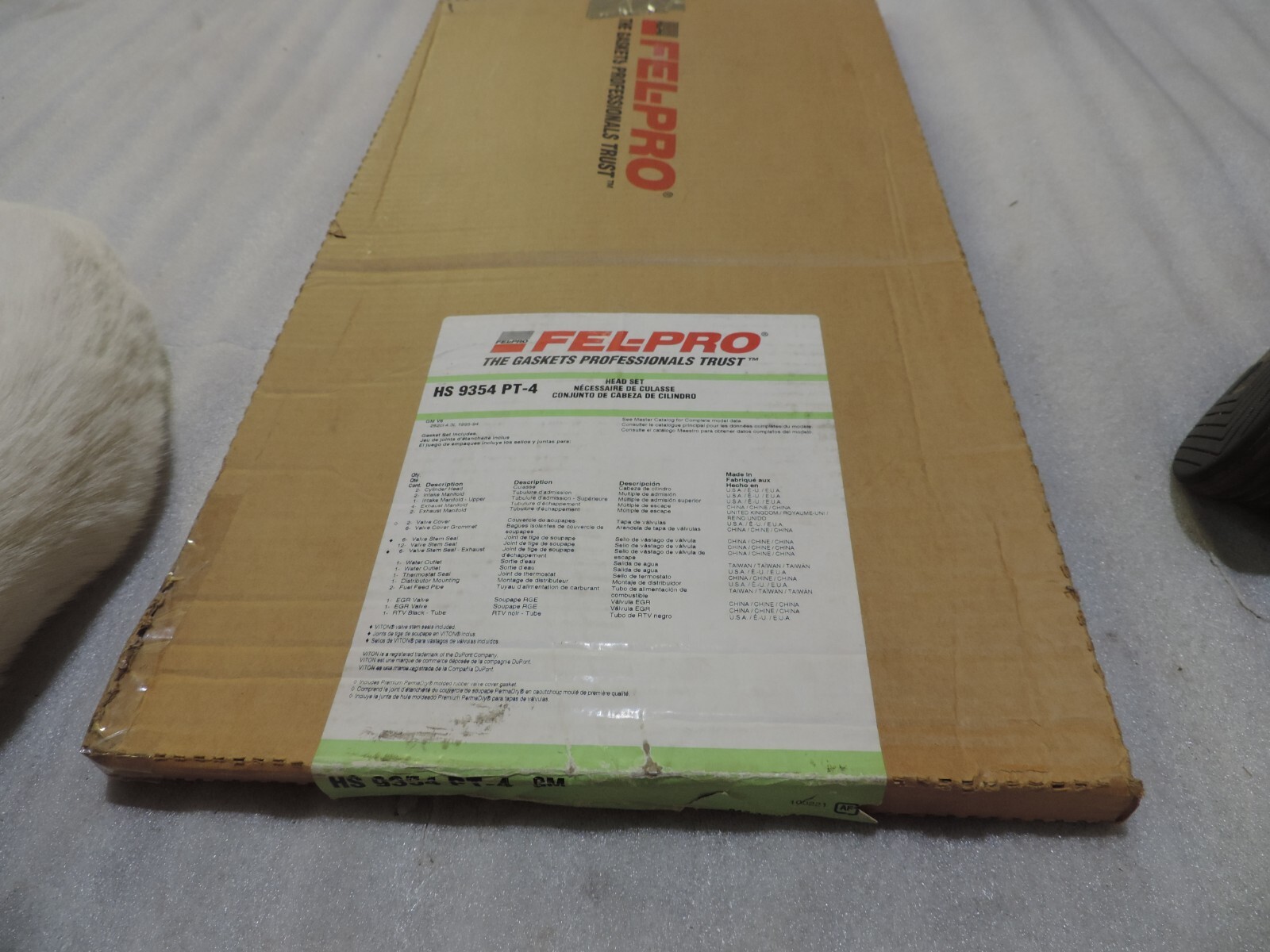 Fel Pro HS9354PT4 Head Set Chevy, GMC, Oldsmobile, 4.3L V6, Set | eBay