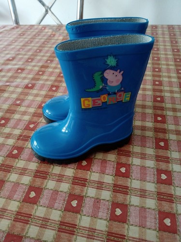 BOYS BLUE PEPPA PIG GEORGE WELLIES / WELLINGTONS SIZE 5 | eBay