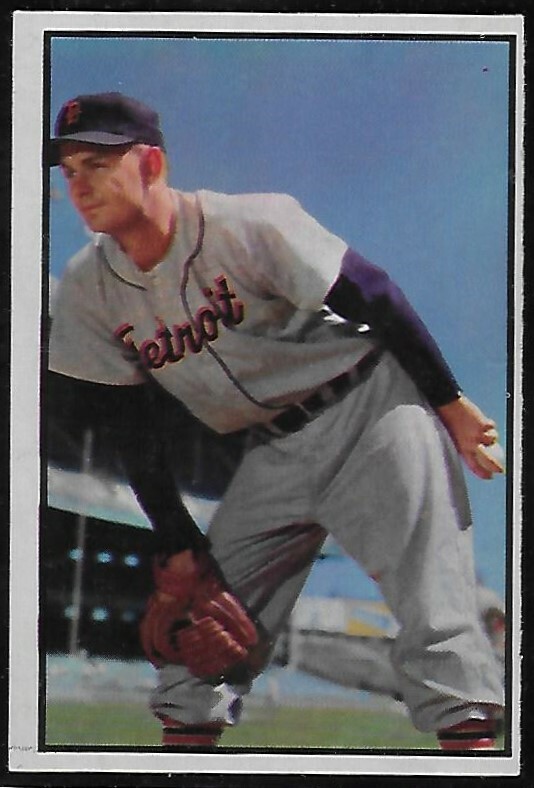 1953 Bowman Color #72 Ted Gray Detroit Tigers Near Mint! | eBay