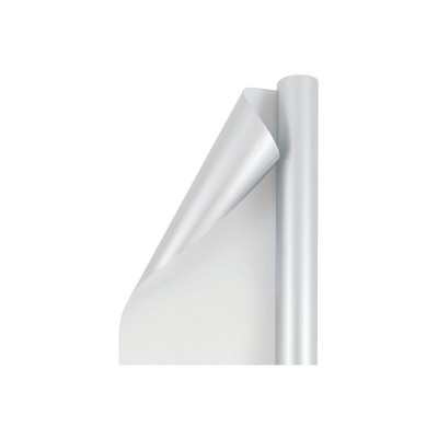 JAM Paper Gift Wrap Matte Wrapping Paper 25 Sq. Ft Matte Silver Foil ...