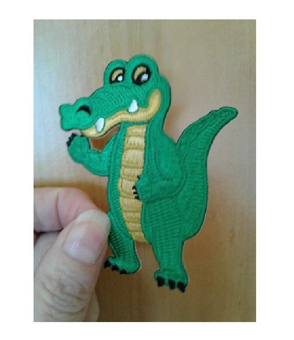 Alligator - Gator - Crocodile - Reptile - Team Logo - Embroidered Iron ...