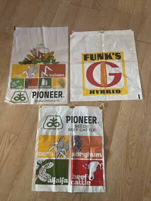 pioneer seeds funks hybrid plastic bags seed corn | eBay