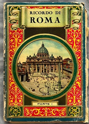 ROME ITALY Ricordo Di Roma MEMORIES OF ROME #1 Vintage Views FOLD OUT ...