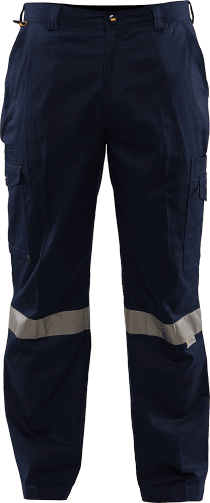 Workhorse RIPSTOP REFLECTIVE TAPE CARGO PANT MPA068 Navy- Size 72R, 77R ...