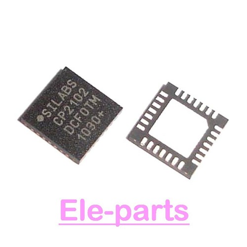 10 PCS CP2102-GMR QFN-28 Single-Chip USB to Uart Bridge Integrated ...