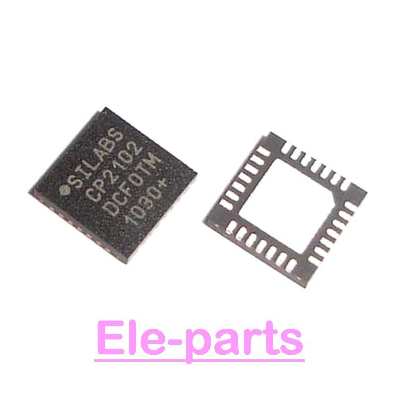 10 PCS CP2102-GMR QFN-28 Single-Chip USB to Uart Bridge Integrated ...
