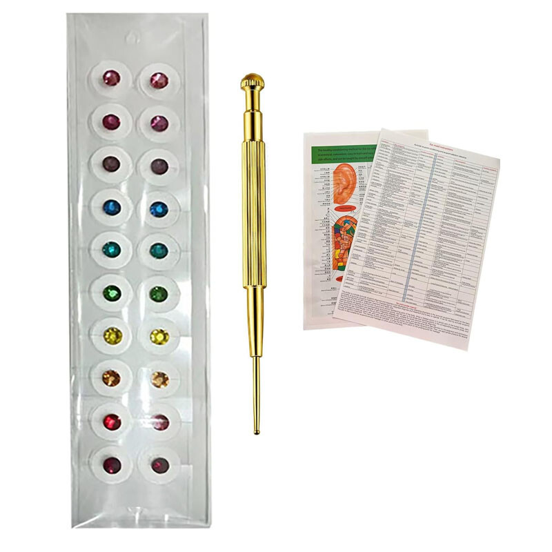 Ear Seeds Acupuncture Kit w/Chart & Probe - Anxiety Relief ...