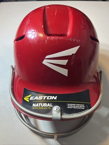 Easton Red Batting Helmet Size 6 1/2 - 7 1/2 With Face Mask | eBay