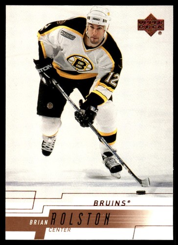 2000-01 Upper Deck #14 Brian Rolston Boston Bruins Hockey Card | eBay