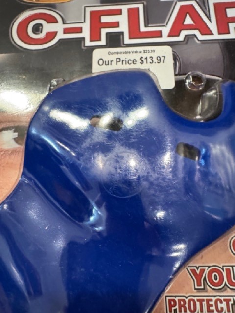 Markwort C Flap Batters Cheek Jaw Protector Royal Blue Right Handed ...