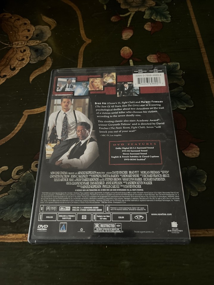 Seven (DVD, 1995) 794043698927| eBay