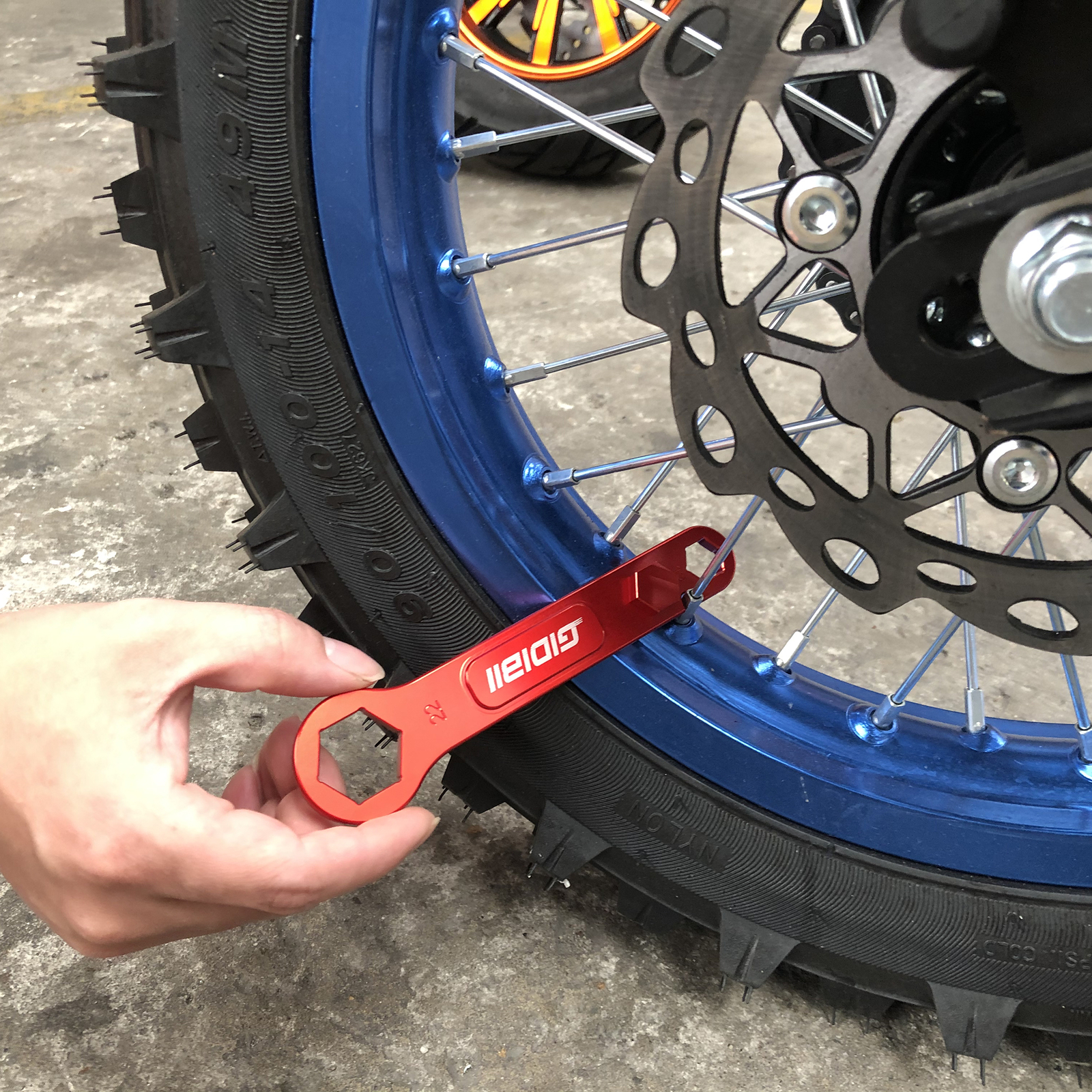 Motorcycle Axle Wrench Spanner Wheel Tool Kits for Honda Motocross Rear ...