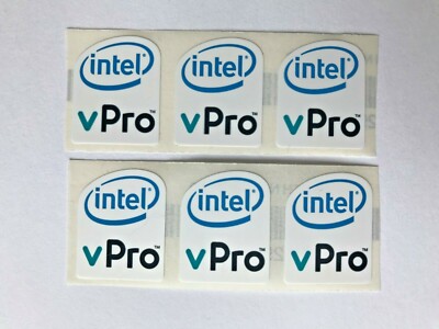 6 Intel Vpro PC Laptop Case Badge Stickers V Pro | eBay UK