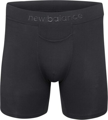 New Balance Men's XL Black Modal 6" Boxer Brief Horizontal Fly | eBay