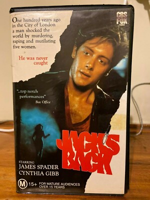 Jack's Back VHS Ex-rental tape CBS Fox video HTF crime horror Cynthia ...