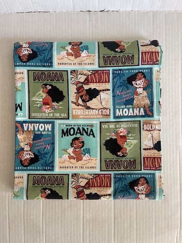 4 Yards Disney Princess Moana Badge Fabric 100% Cotton 43” Wide ...