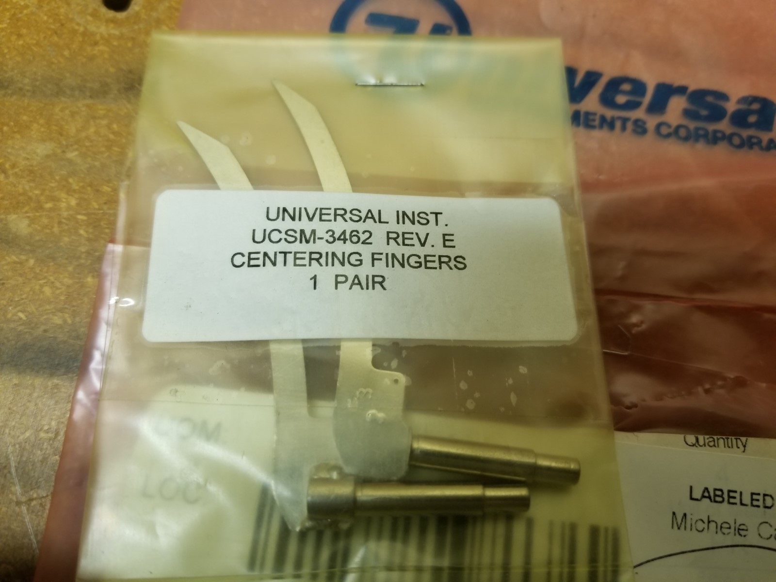 Dynapert / UIC (1 Pair) UCSM-3462 Centering Fingers - Sequencer *NEW ...