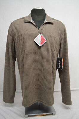 NEW Hi-Tec Men's 1/4 Zip Pullover HI-TEC FLEX,HI-TEC SHADE & DRI-TEC ...