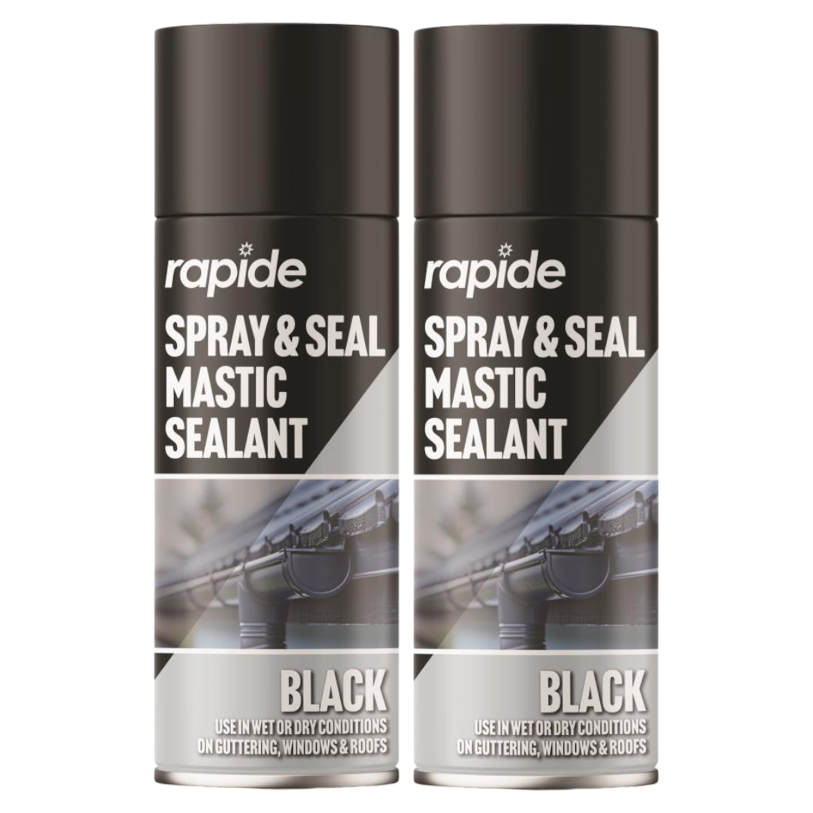 2X Spray And Seal Leak Stop Mastic Sealant Roof Guttering Pipes Windows ...